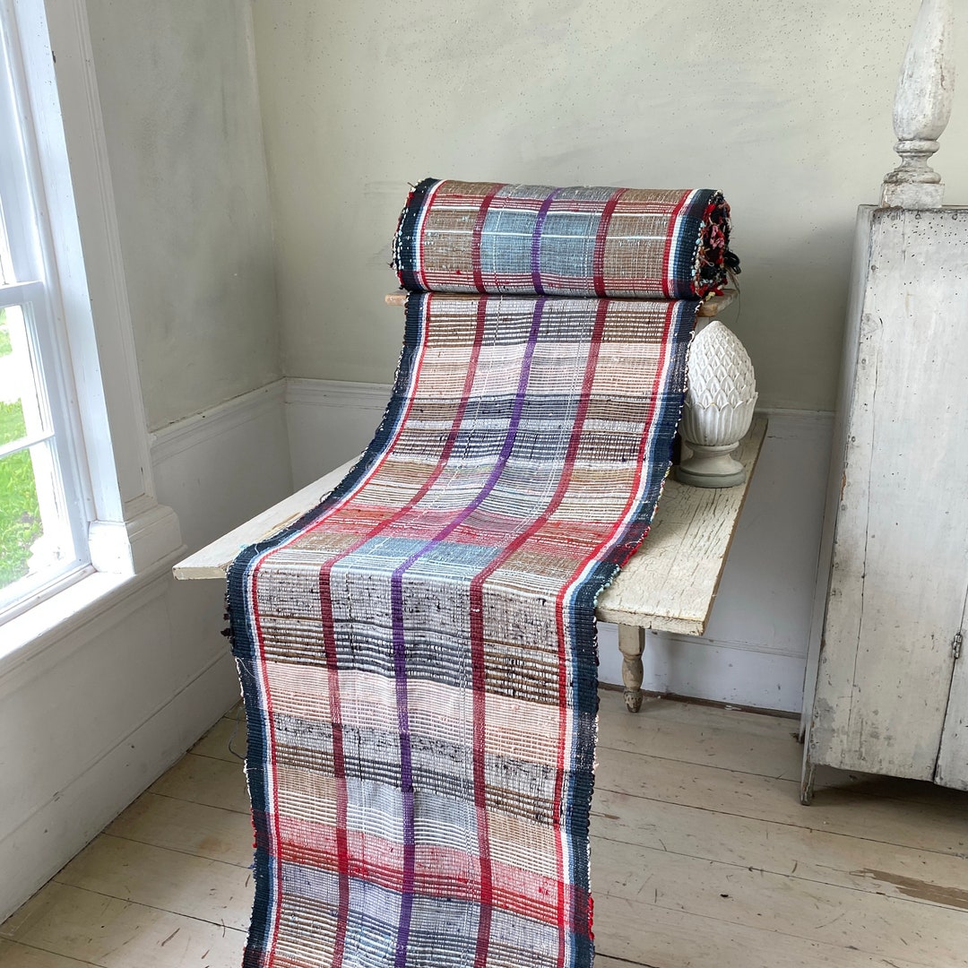 10 Yards Vintage Rag Rug Stair Hall Table Runner European Carpet Rug ...