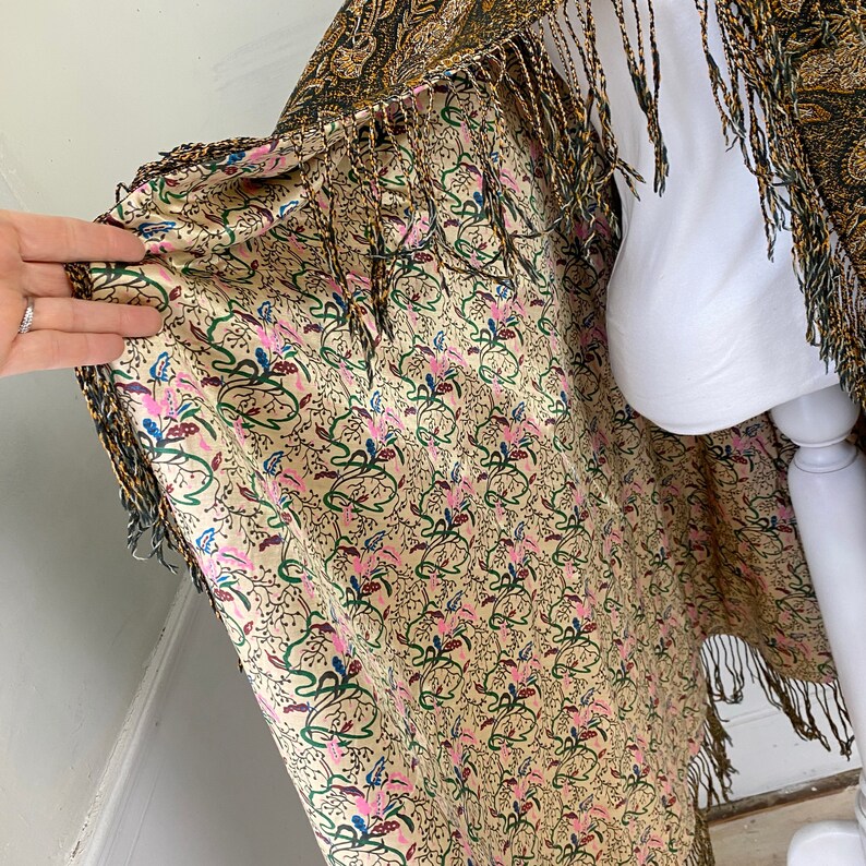 Vintage Cape and Bag Matching Set 1930s French Cloak Paisley - Etsy