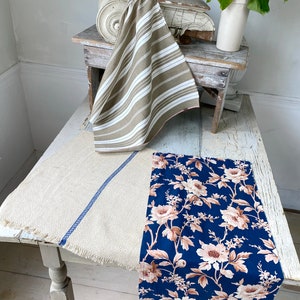 French Fabric Project Bundle Pack Antique Floral Woven Cotton Beige ...