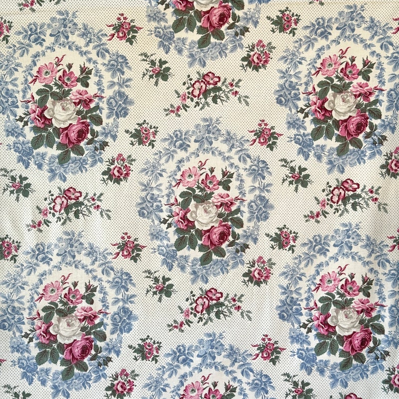 Floral Chintz Fabric - Etsy