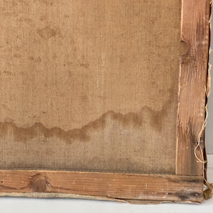 French of France Villiage Antique Oil Painting Art Wall Hanging Paul ...