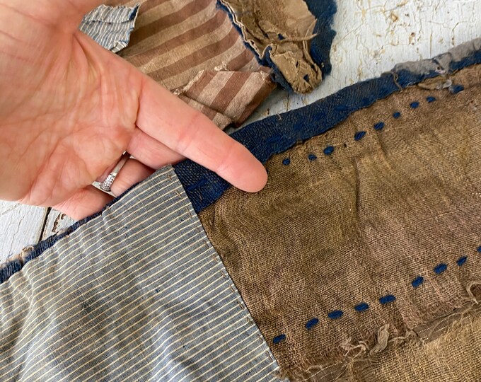 18th Century Scraps Aged Timeworn Textiles - Etsy