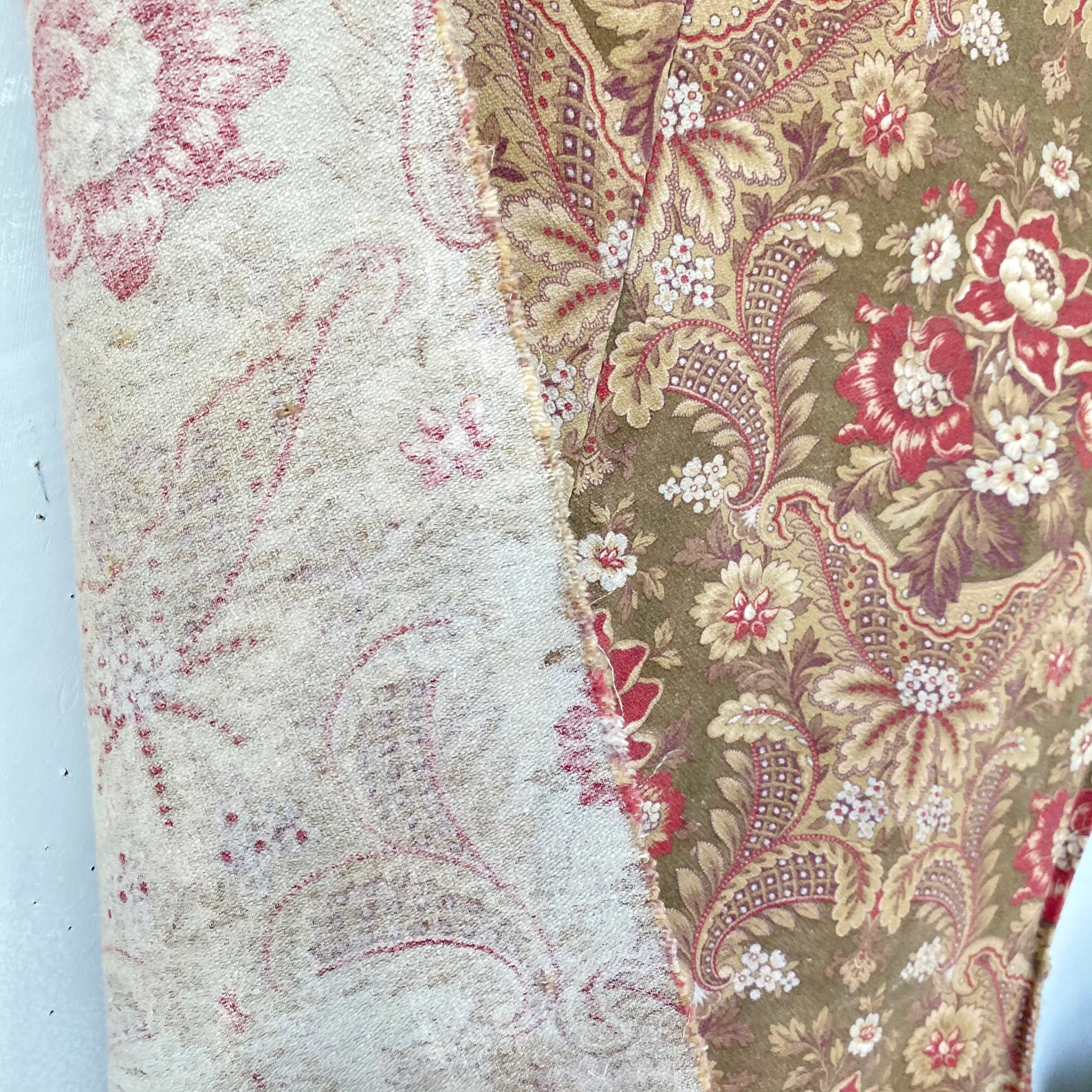 Antique French Floral Cretonne Cotton Heavyweight Material - Etsy