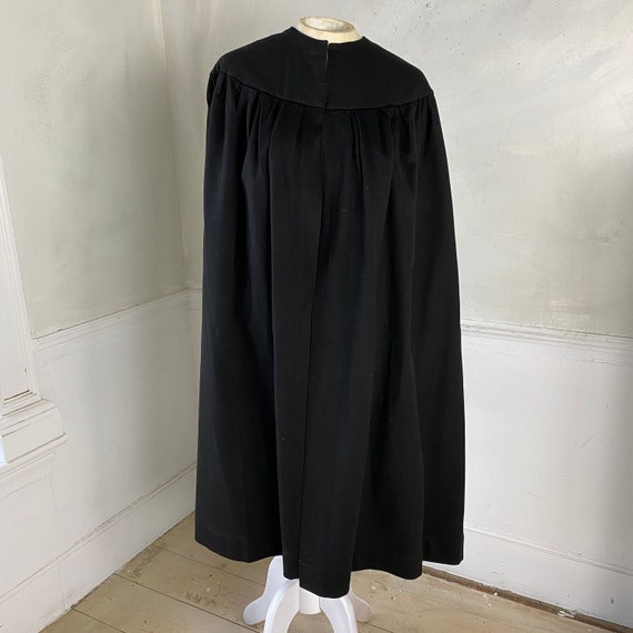 Judge's gown Antique cape cloak black velvet and wool… - Gem