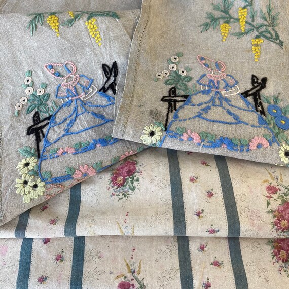 French Fabric Project Bundle Pack Linen and Cotton Material - Etsy