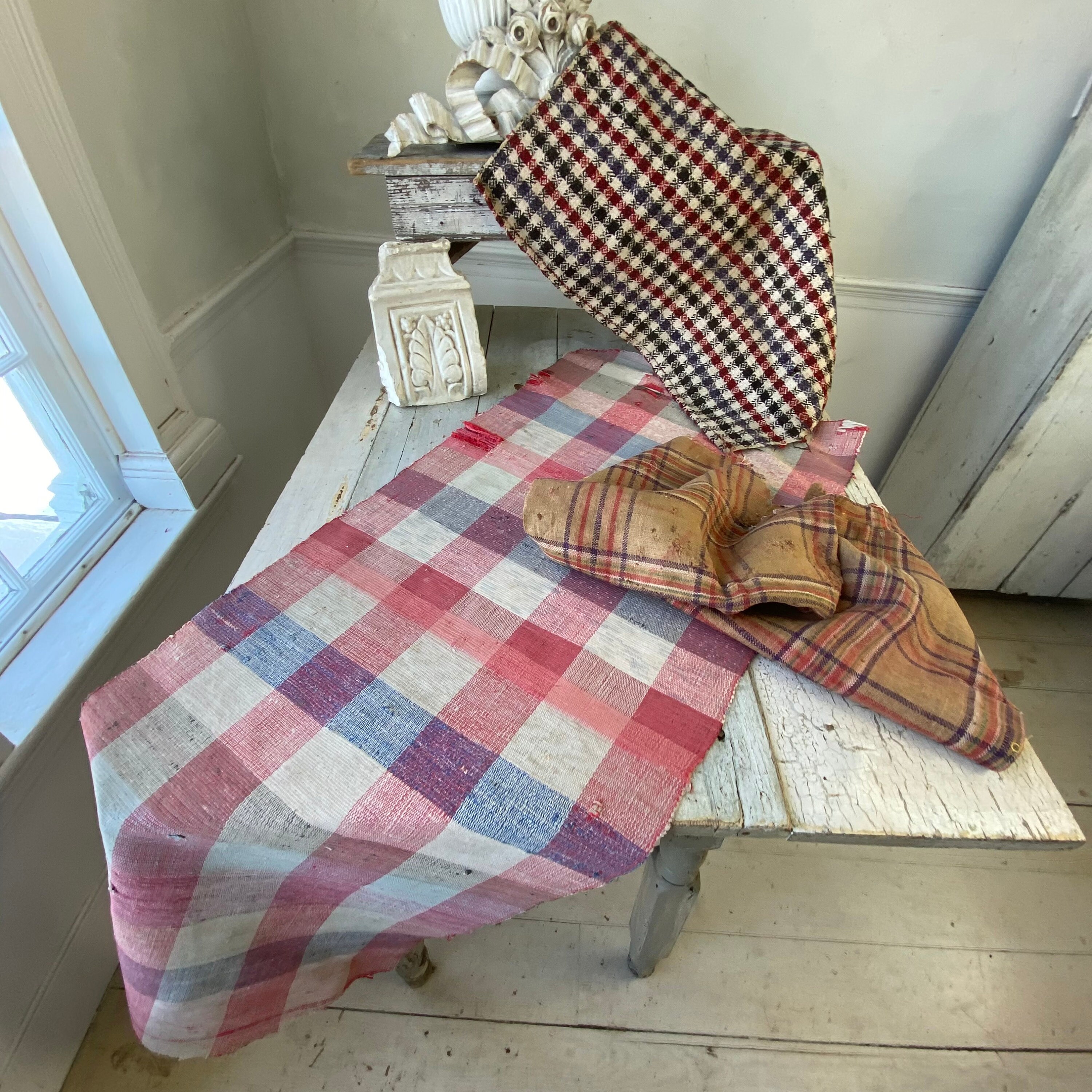 French Fabric Project Bundle pack rag rug and jute material | Etsy