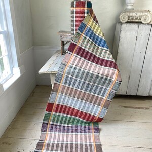 PER 1 YARD Vintage Rag Rug Stair Hall Table Runner European Carpet Rug ...