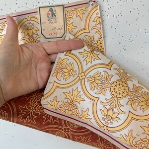 22x9 TAG French Antique Silk Brocade Woven Document Design Pattern ...