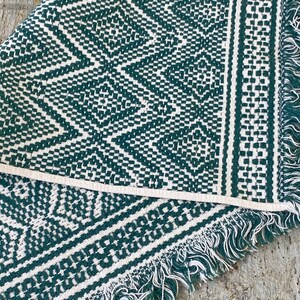 RARE Antique Overshot Linsey Woolsey SAMPLE European Hand Woven ...