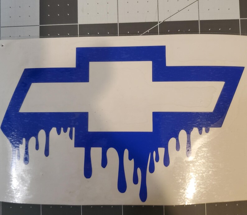 Chevy Dripping Logo Vinyl Decal. Available in 12 Colors and 5 Sizes - Etsy