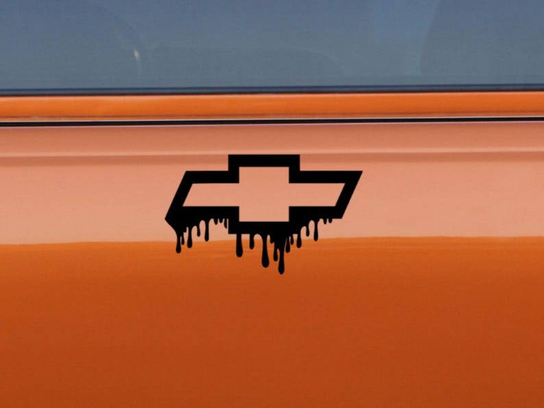 Chevy Dripping Logo Vinyl Decal. Available in 12 Colors and 5 Sizes - Etsy