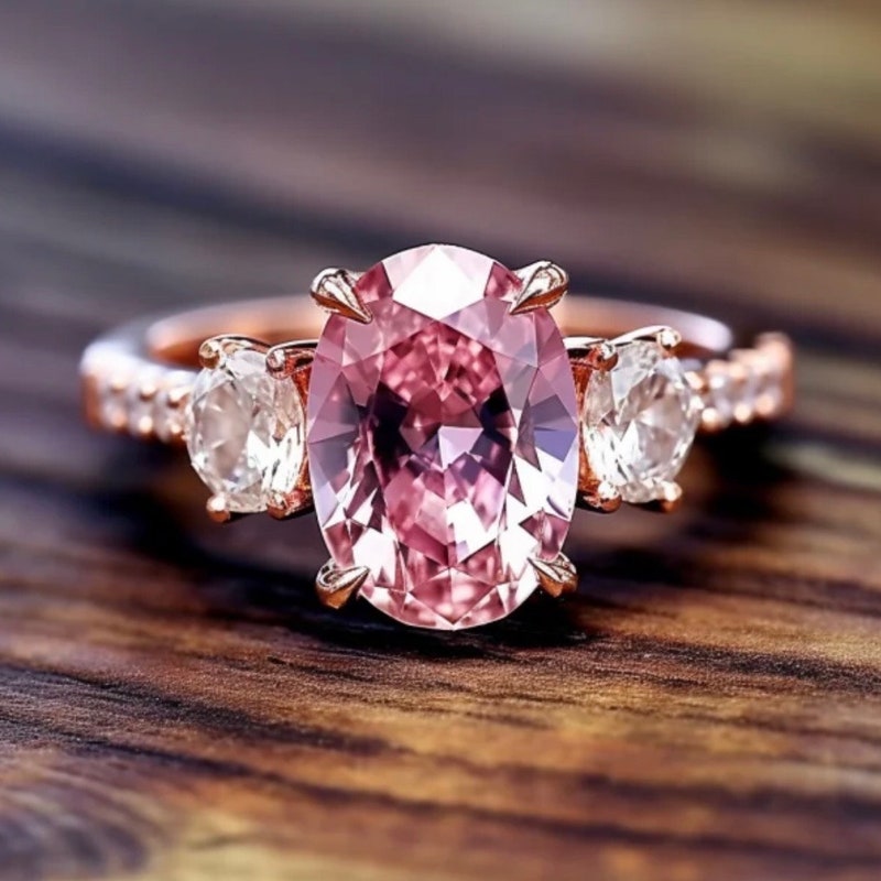 Pink Moissanite - Etsy