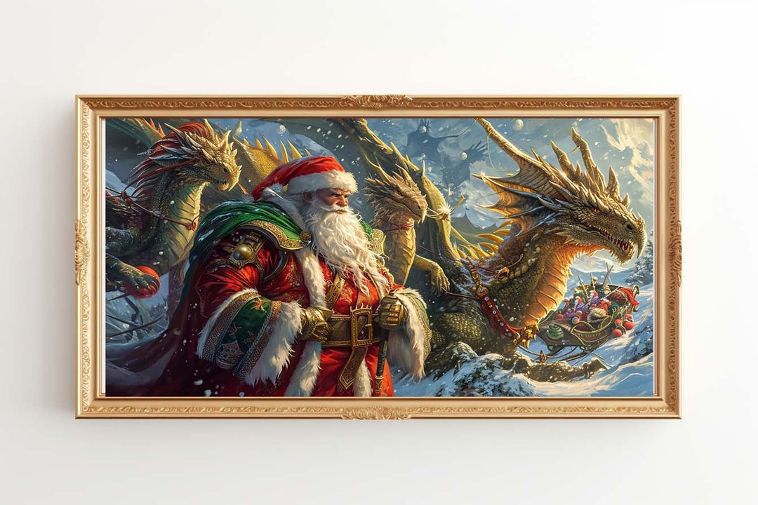 D&D Christmas Samsung Frame Tv Art. Dungeons and Dragons, Fantasy ...
