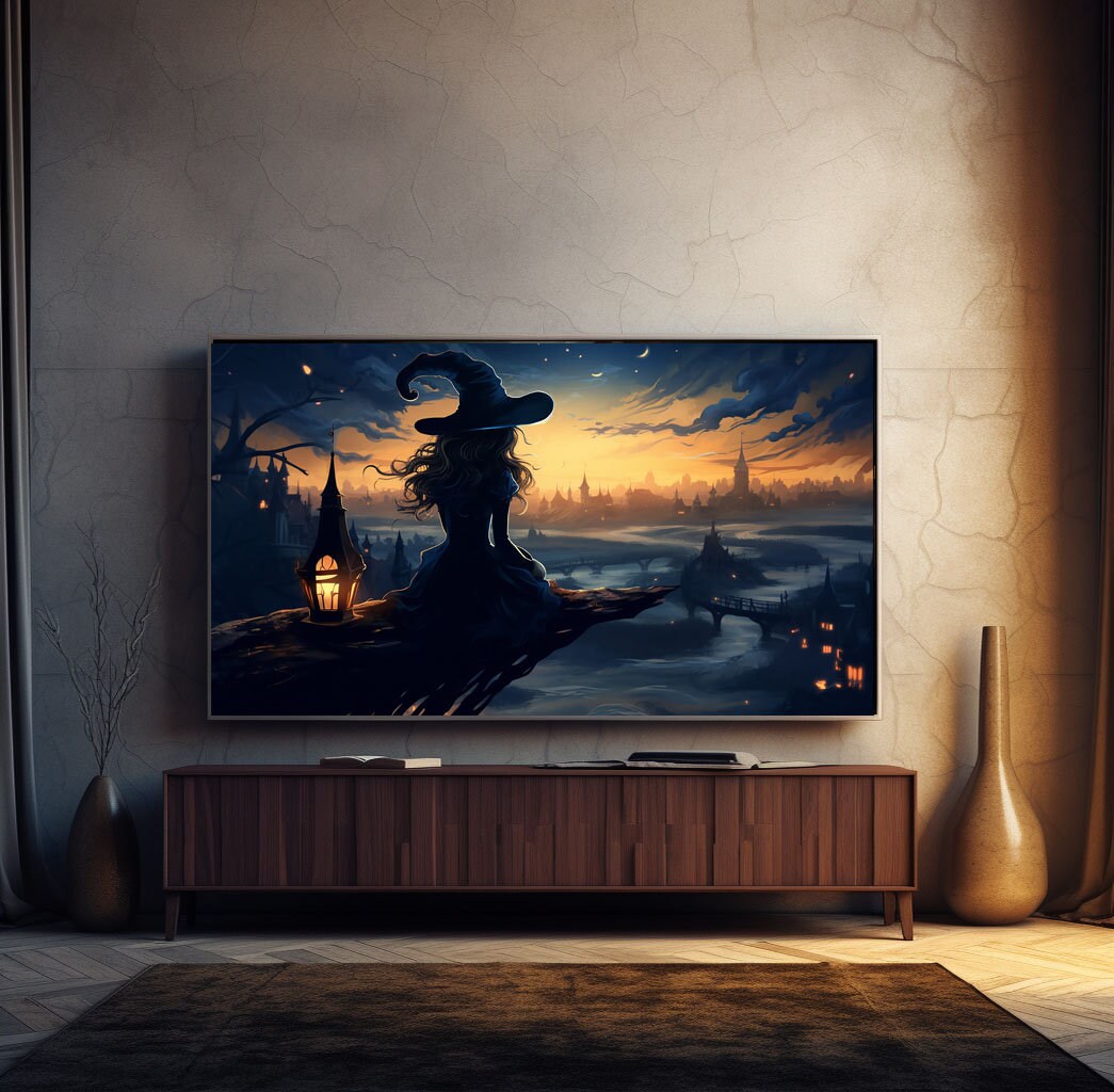 Witch Halloween Samsung Frame Tv Art. Wallpaper for Tv, Frame TV ...