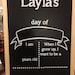 Personalized First/last Day of School Chalkboard - Etsy