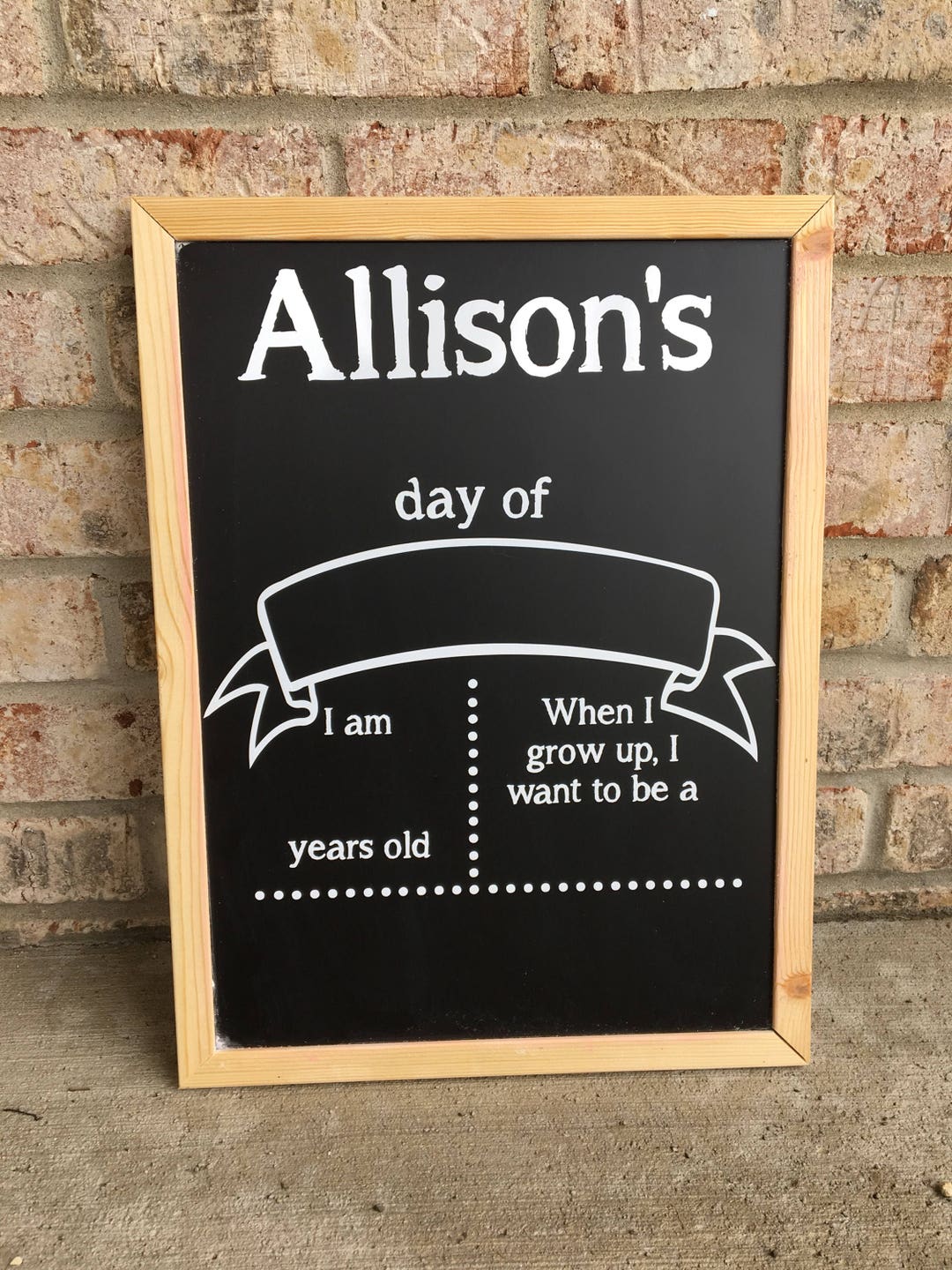Personalized First/last Day of School Chalkboard - Etsy