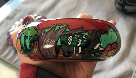 Celestial Trinket Box, Mexico Sun Face, Mexican Folk Art, Colorful ...
