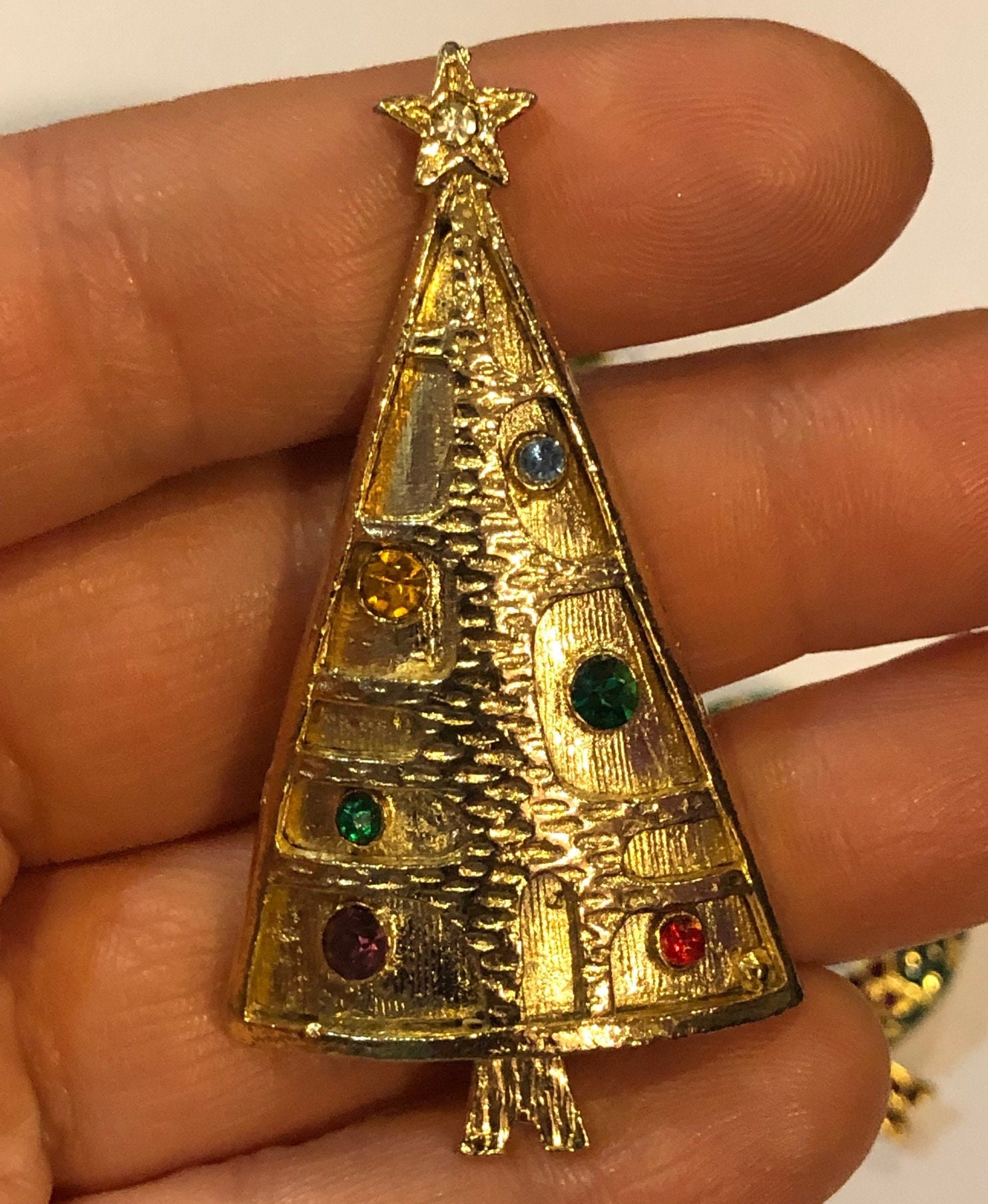 Vintage Christmas Brooches - Etsy