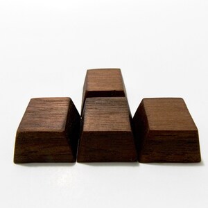 Walnut Plateau Keycaps 4 Pack-wasd-arrow Keys | Etsy