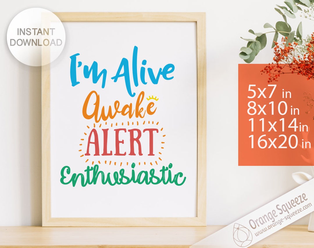Scouts Art Decor, I’m Alive, Awake, Alert, Enthusiastic - Boy Scouts ...
