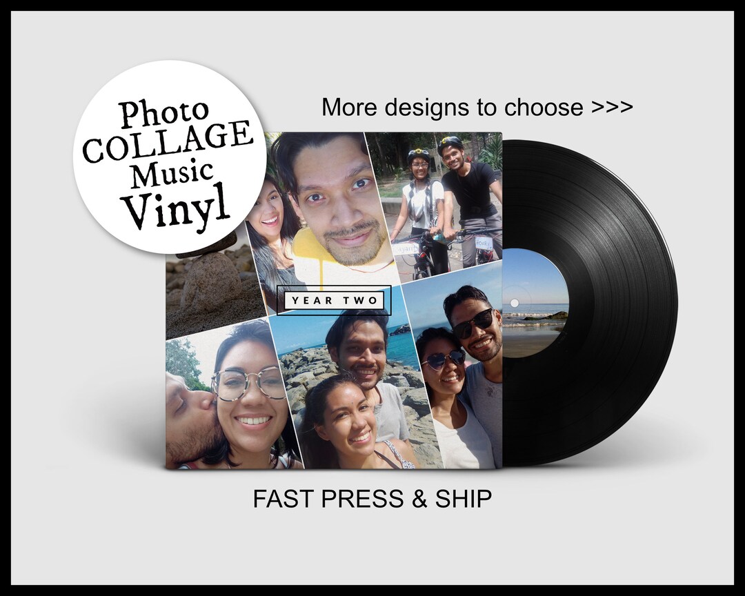 Custom Vinyl Record With Your Mixtape & Pictures on Cover and - Etsy