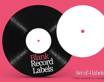 Vinyl Record Blank Label - Etsy