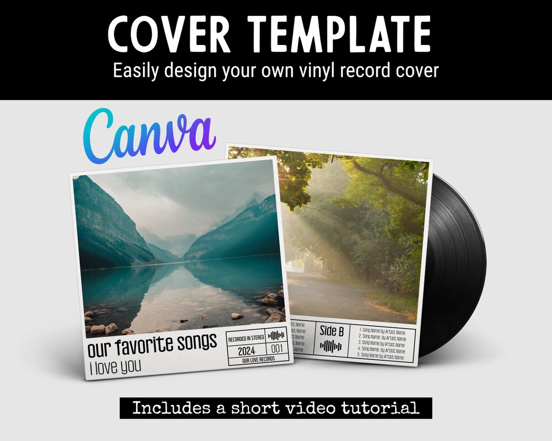 Our Favorite Songs - Modern Vinyl Record Template for Custom 12-inch LP ...