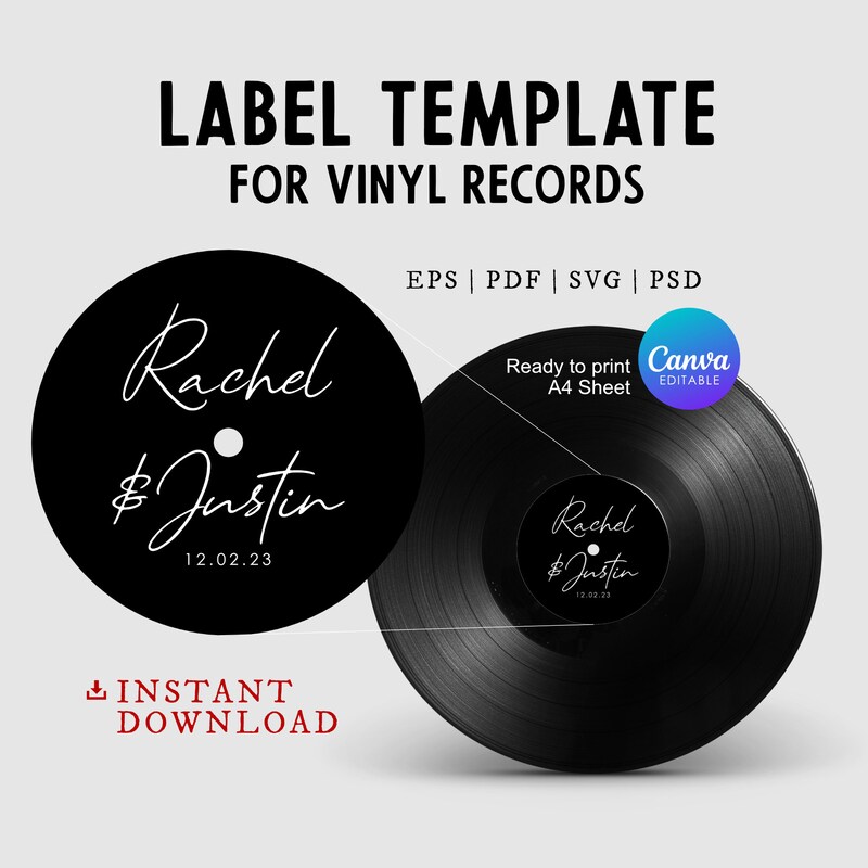 Vinyl Record Labels - Etsy