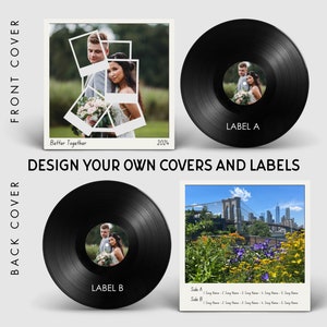 Polaroid Template to Create a Custom Vinyl Record With Your Message and ...