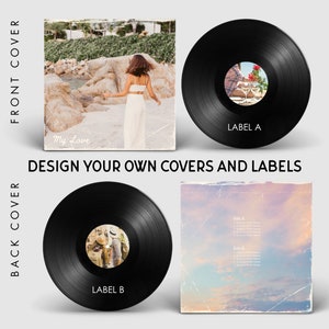 Vintage Vinyl Record Template to Make a Custom Photo Record Cover ...