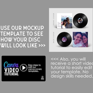 70s Vinyl Record Template to Make a Retro Custom Vinyl Cover & Labels ...