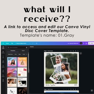 Polaroid Template to Create a Custom Vinyl Record With Your Message and ...