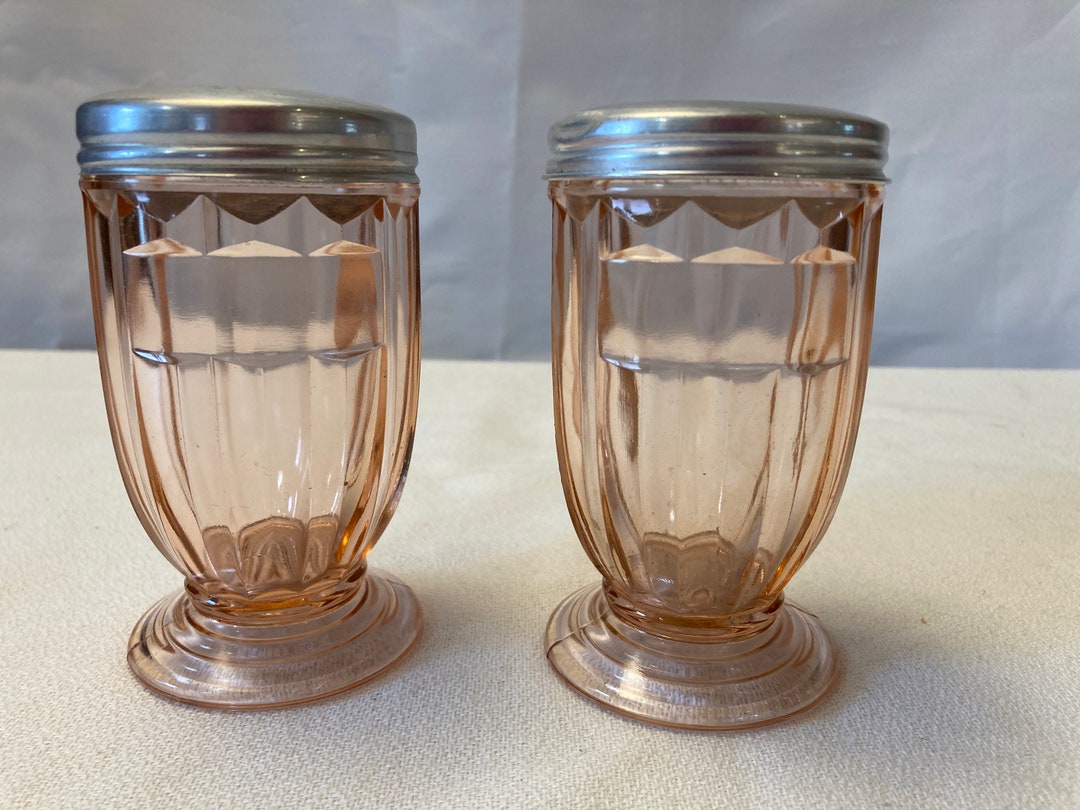 Jeannette Pink Depression Jenny Ware Glass Shakers - Etsy
