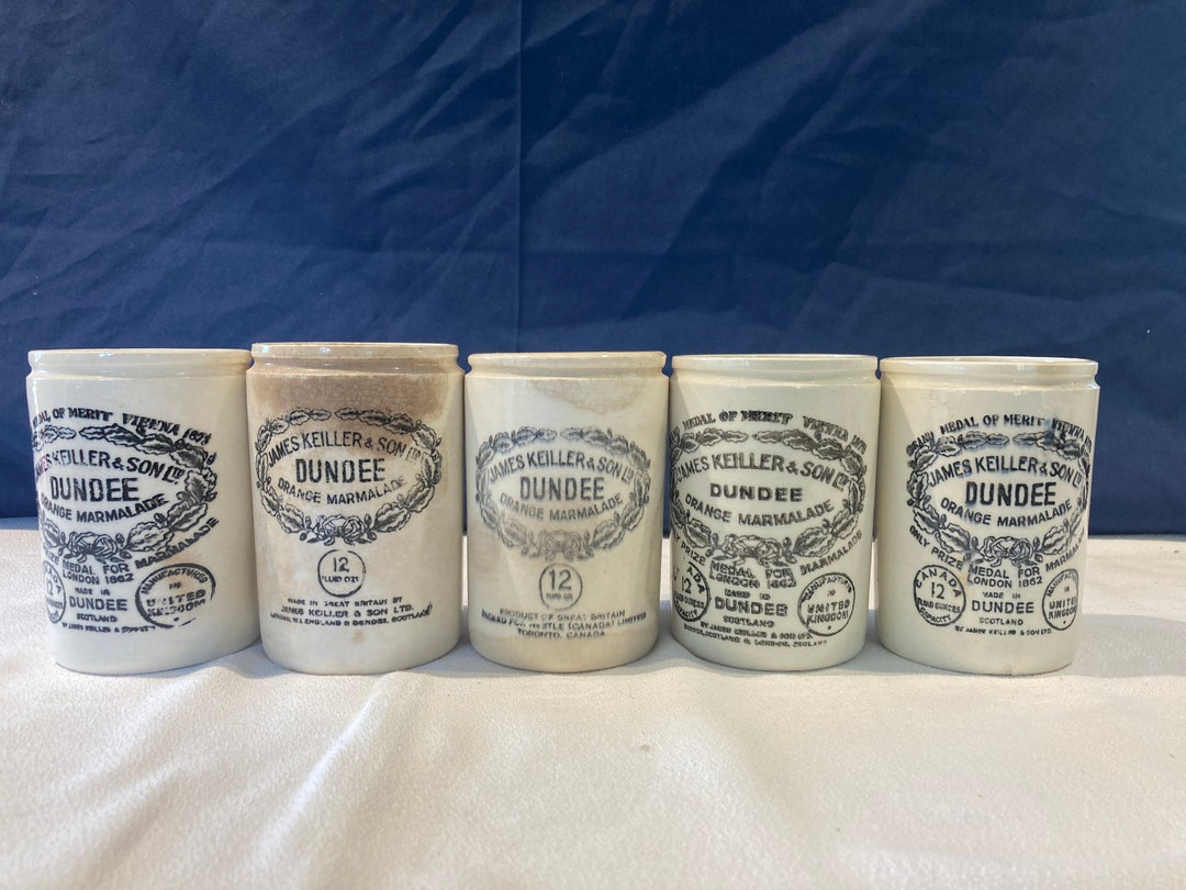 Highly Collectible 5 James Keiler and Son 12 Ounce Dundee Orange ...