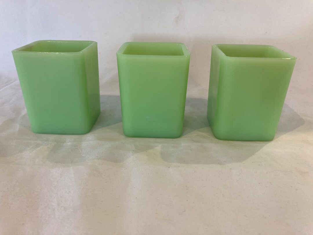 Extremely Rare Set of 3 Jadeite Children's Size Canisters No Lids - Etsy