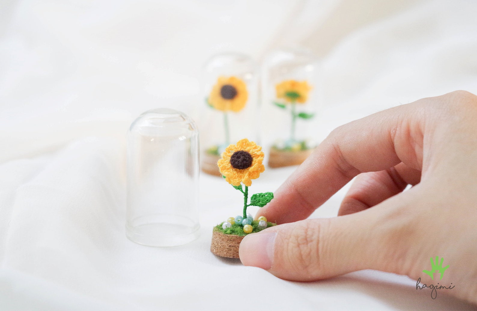 Miniature Crochet Sunflower. Crocheted Flower. Mini Flower in | Etsy
