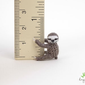 Miniature Sloth crochet micro crochet Sloth tiny amigurumi | Etsy