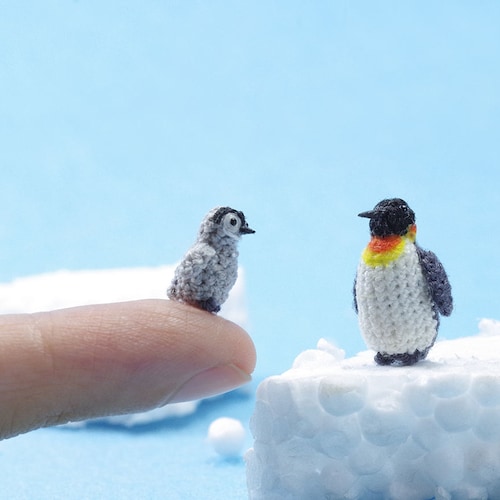 Micro Miniature Penguins Mini Tiny Crochet Penguin Amigurumi - Etsy