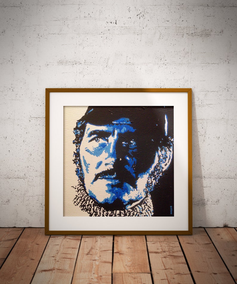Robert Shaw Aka Captain Quint Wall Art Pop Culture Jaws Print Portrait ...