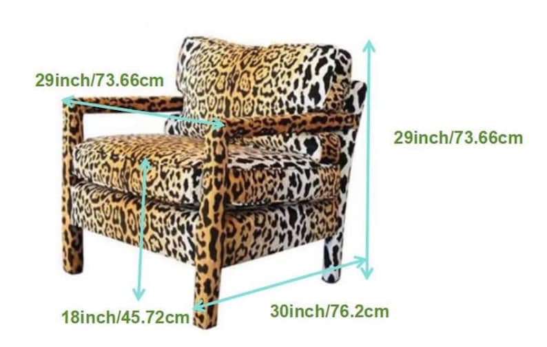Custom Made Leopard Print Parson Chairs **FREE SHIPPING** - Etsy