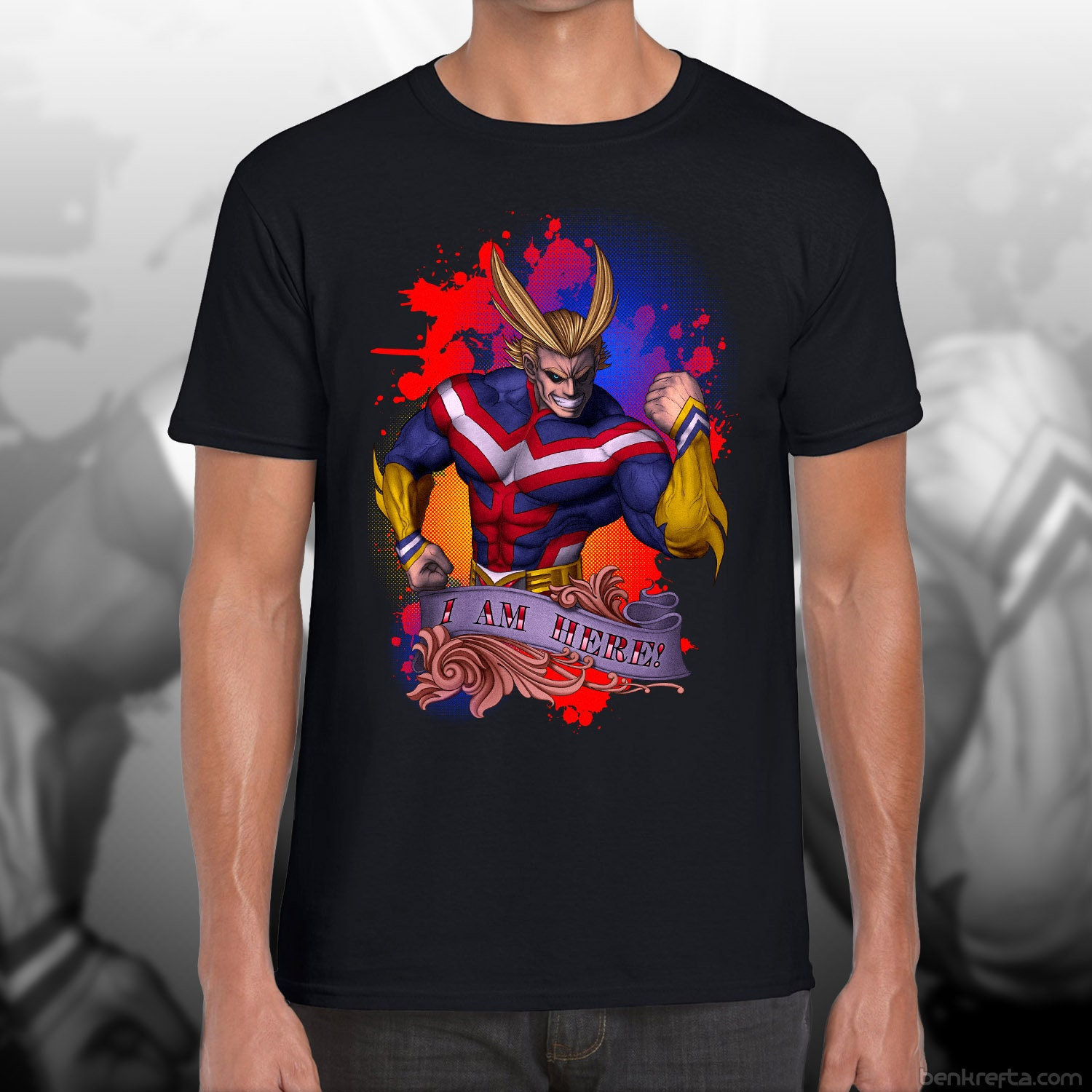 My Hero Academia TSHIRT - ALL MIGHT Design - Available On Men And ...