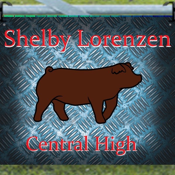 Show Pig Sign - Etsy