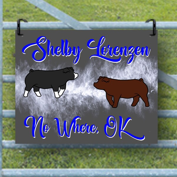 Show Pig Sign - Etsy