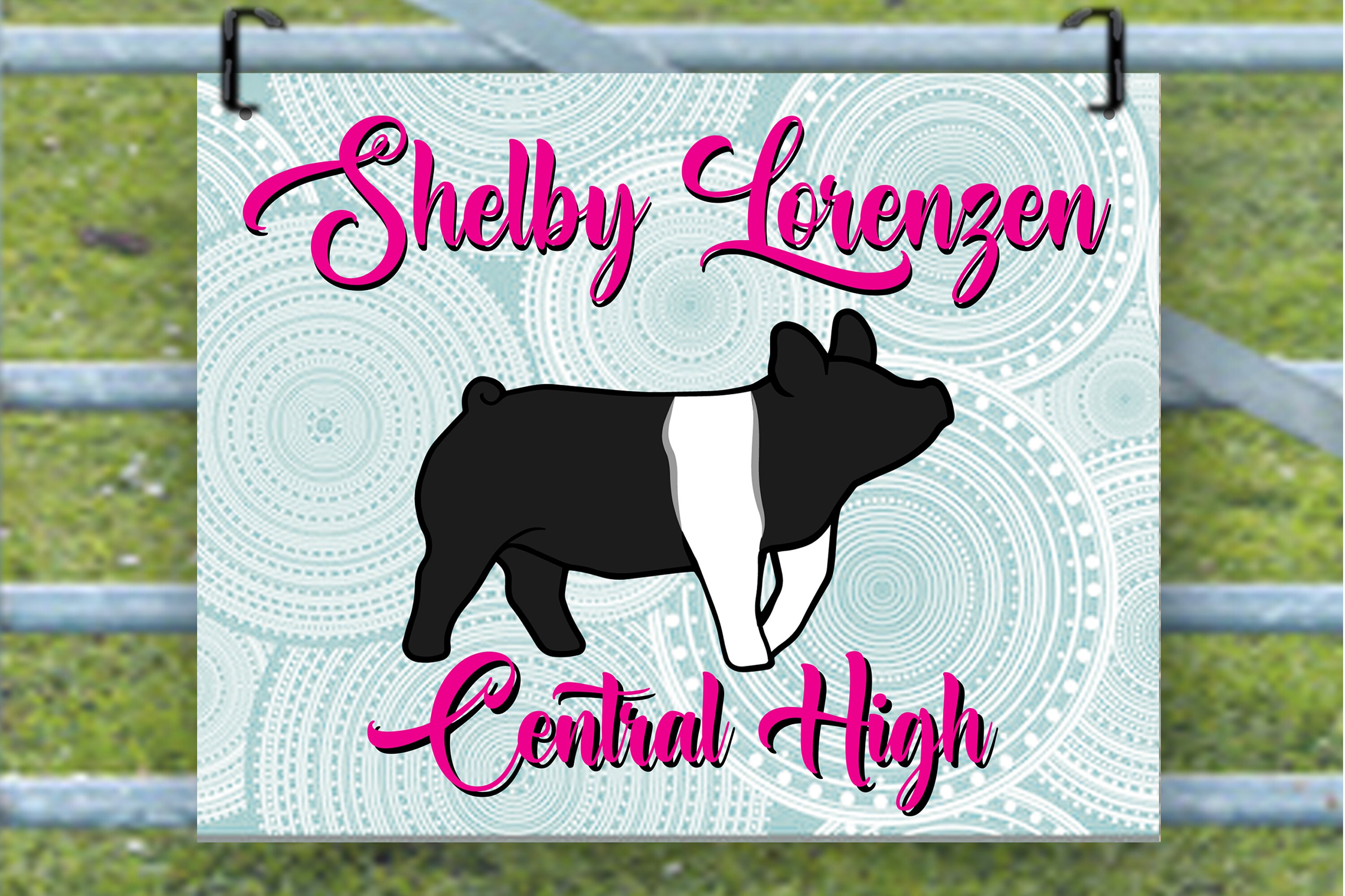 Livestock Show Sign Show Pig Stall Sign Custom Metal Stall - Etsy Australia