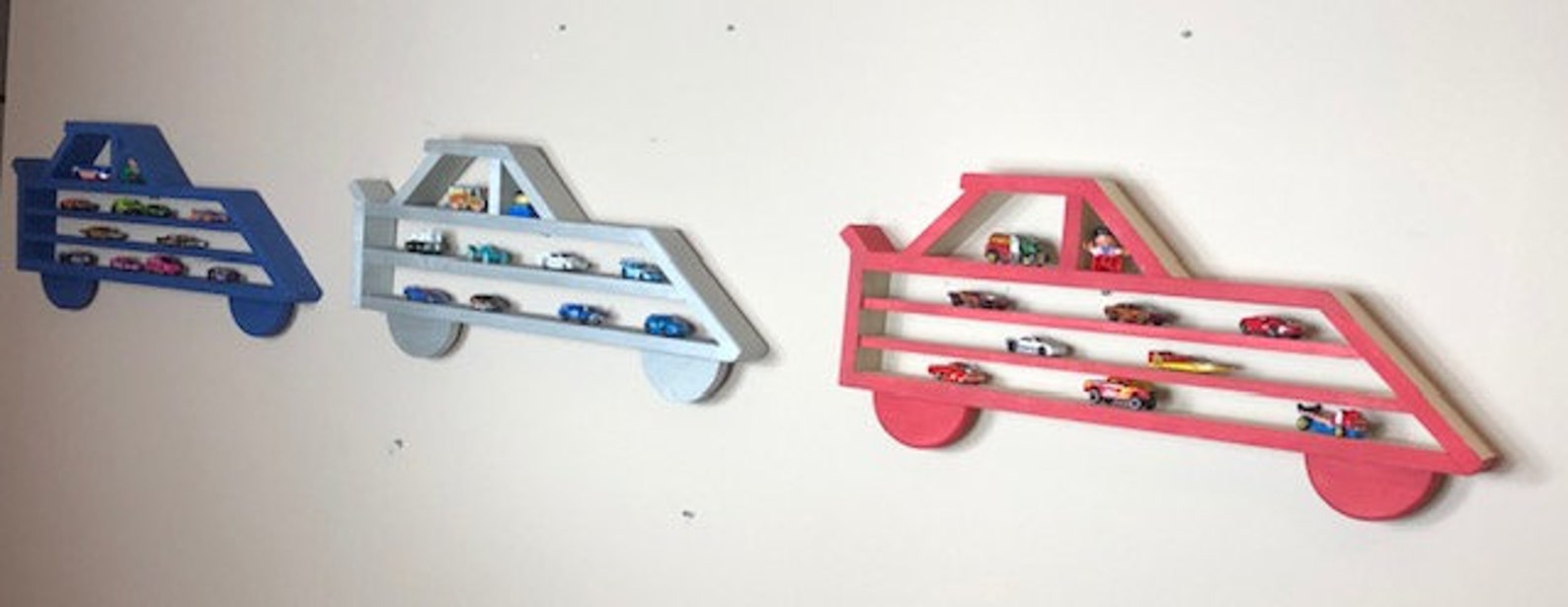 CAR RACK Sports Car Shaped Wooden Wall Shelving to Display - Etsy