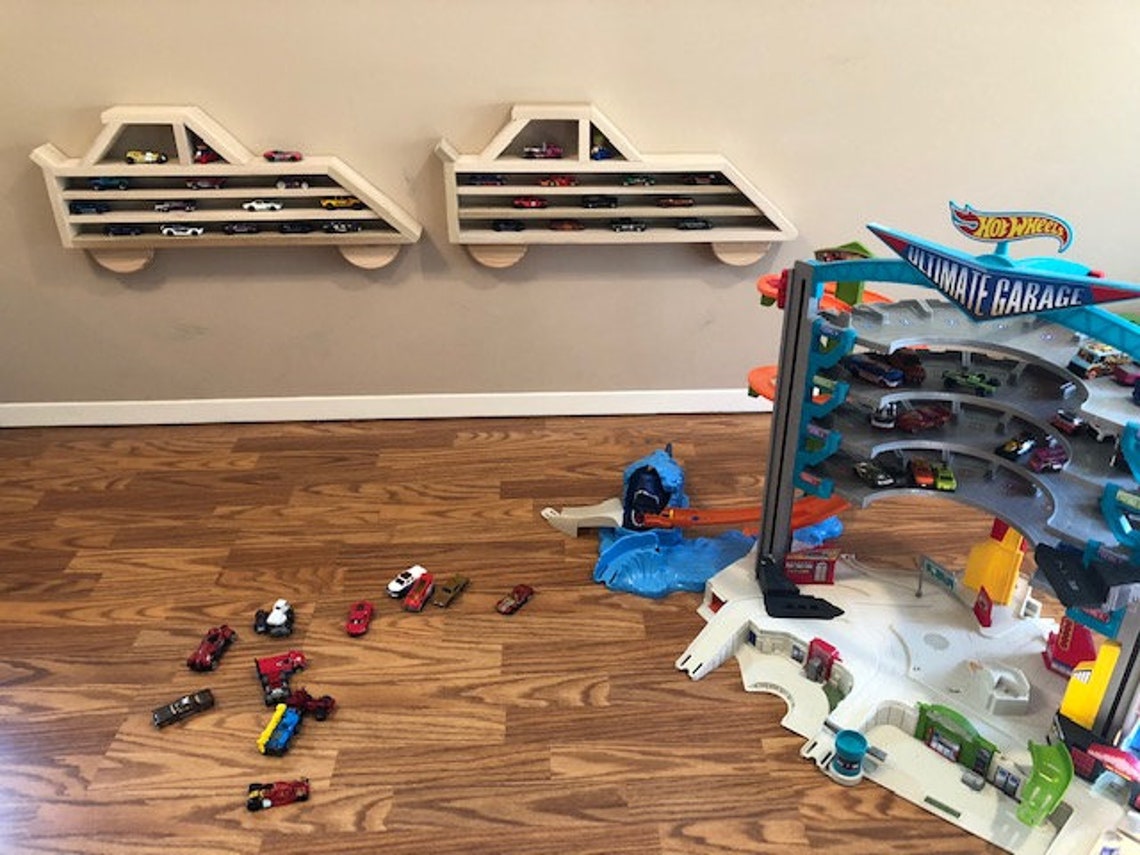 Hot Wheels CAR RACK Madera bastante única Estanterías de - Etsy España