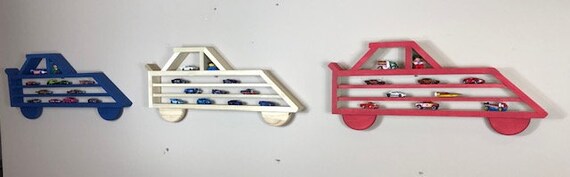 CAR RACK Sports Car Shaped Wooden Wall Shelving to Display | Etsy