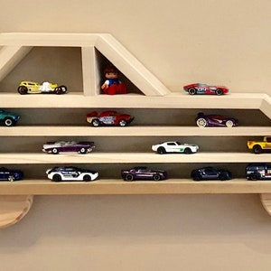 CAR RACK Sports Car Shaped Wooden Wall Shelving to Display - Etsy