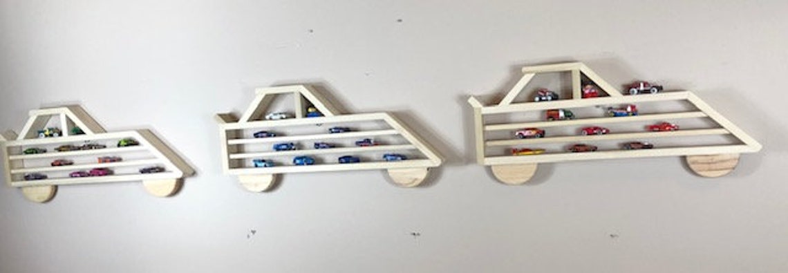 CAR RACK Sports Car Shaped Wooden Wall Shelving to Display - Etsy