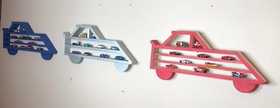 Hot Wheels CAR RACK Madera bastante única Estanterías de | Etsy